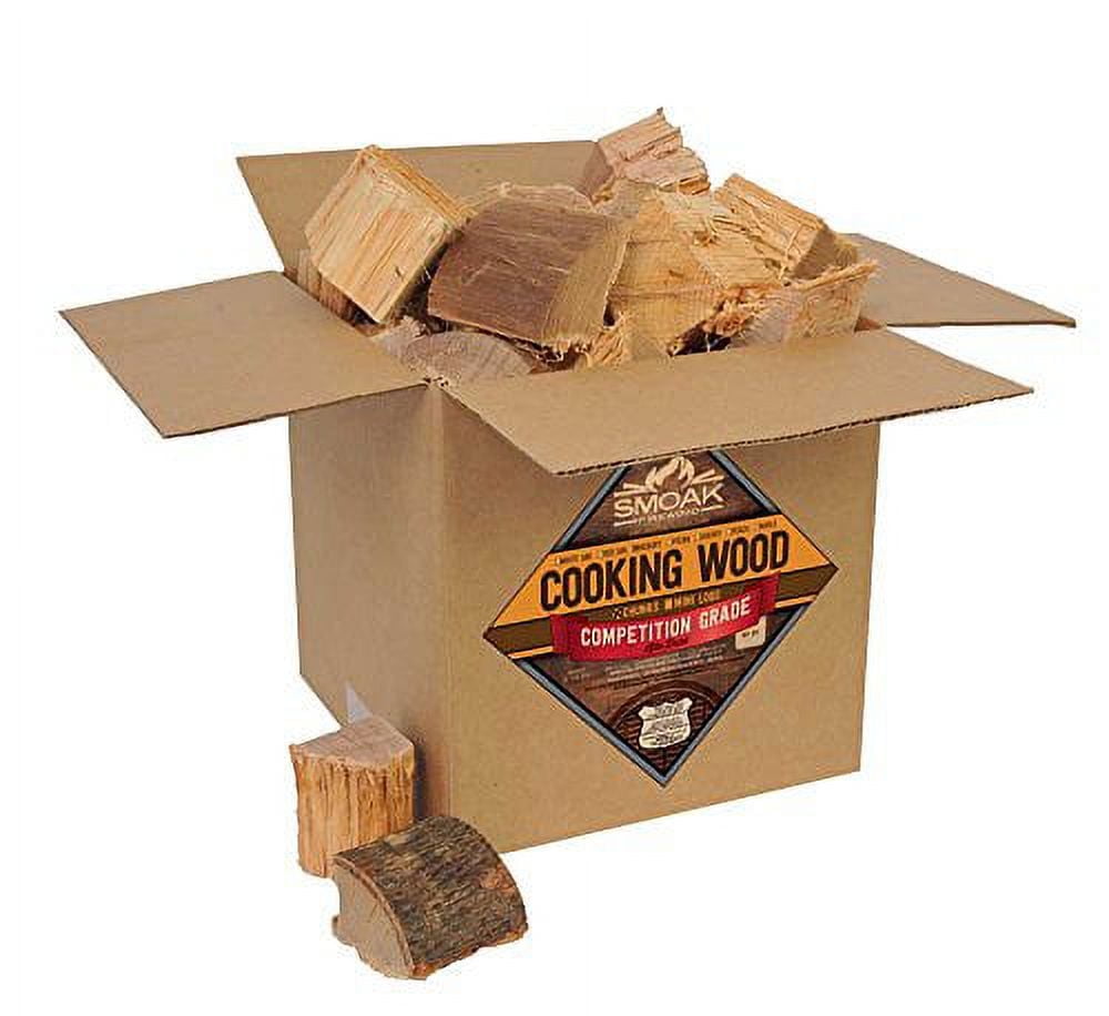 Smoak Firewoods Hickory Cooking Wood Chunks, USDA Kiln-Dried, 25-30lbs ...