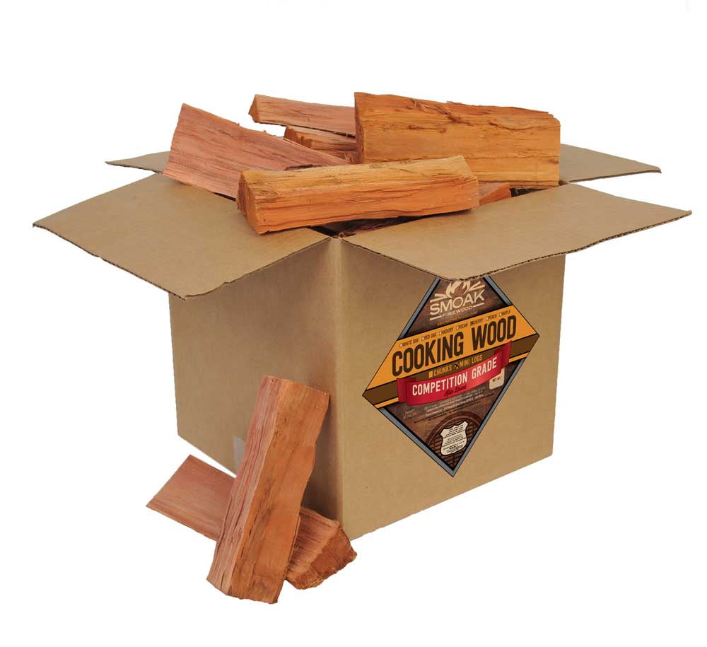 Smoak Firewood's Cooking Wood Mini Logs (8inch pieces 25-30lbs ...