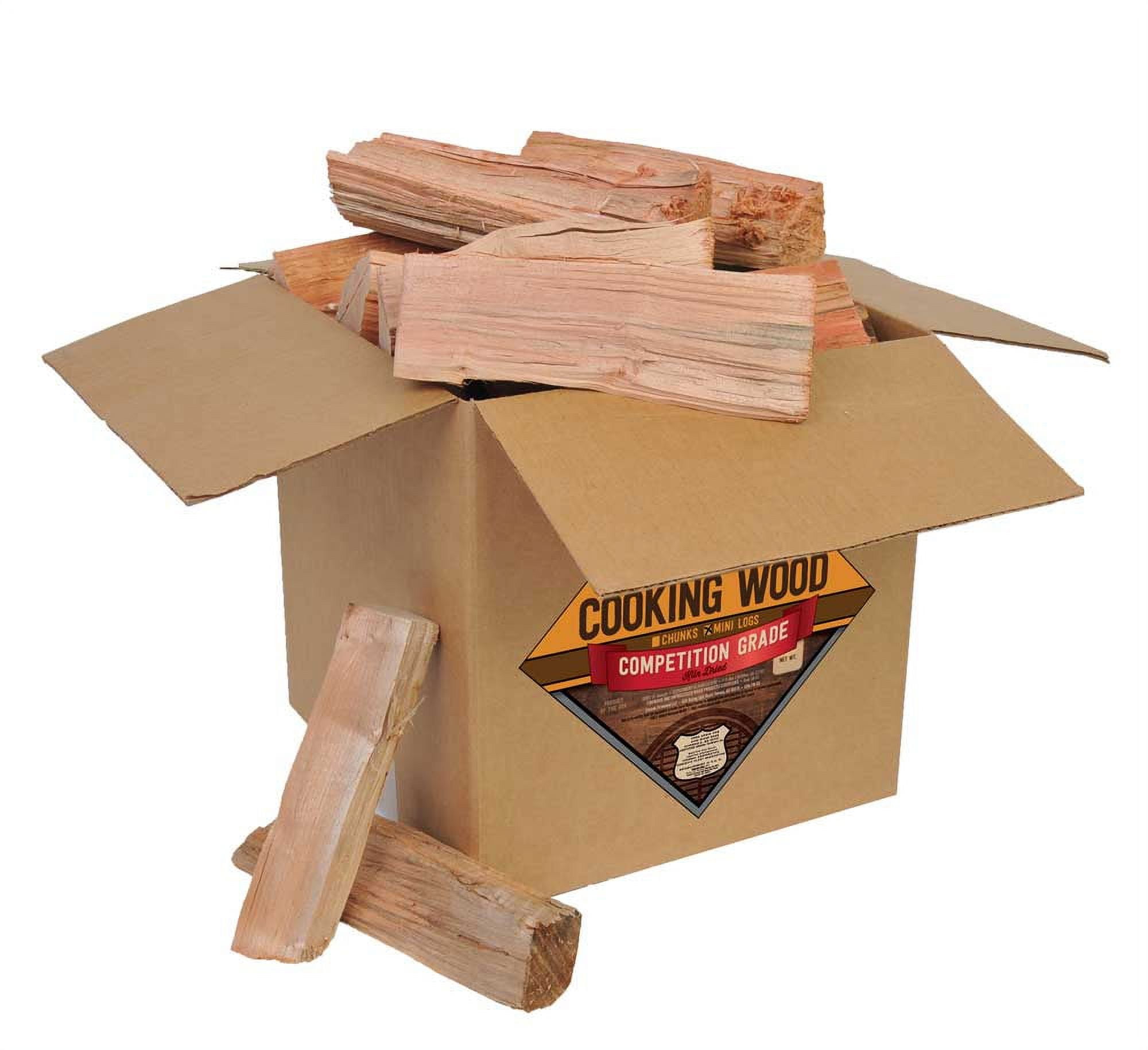 Free Shipping! Smoak Firewood's Cooking Wood Mini Logs (8inch pieces 25 ...