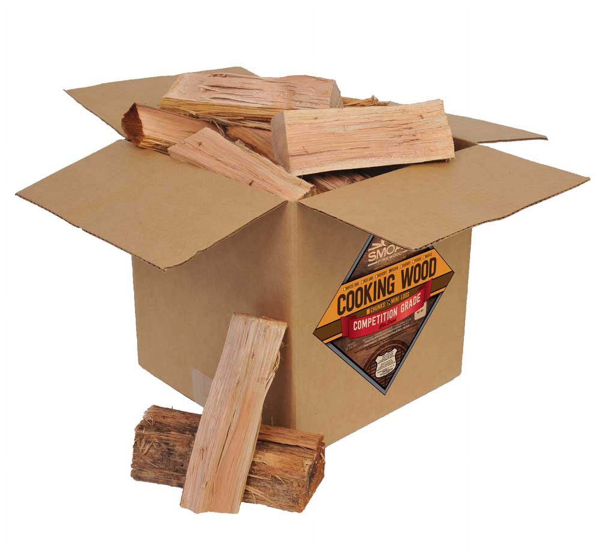 Smoak Firewood's Cooking Wood Mini Logs (8inch pieces 60-70lbs ...