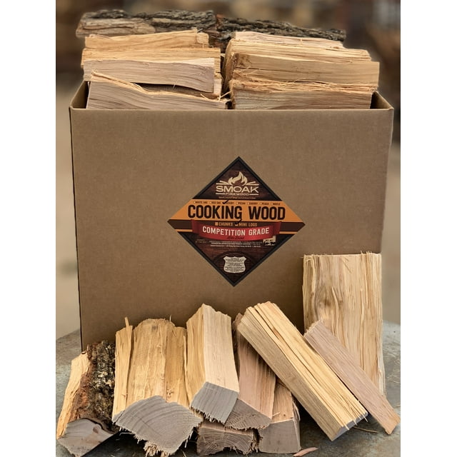 Smoak Firewood's Premium Hickory Cooking Wood Mini Logs for Grilling ...