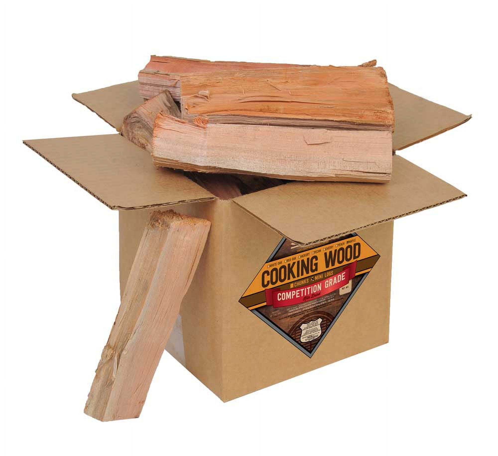 Free Shipping! Smoak Firewood's Cooking Wood Mini Logs (8inch pieces, 8 ...