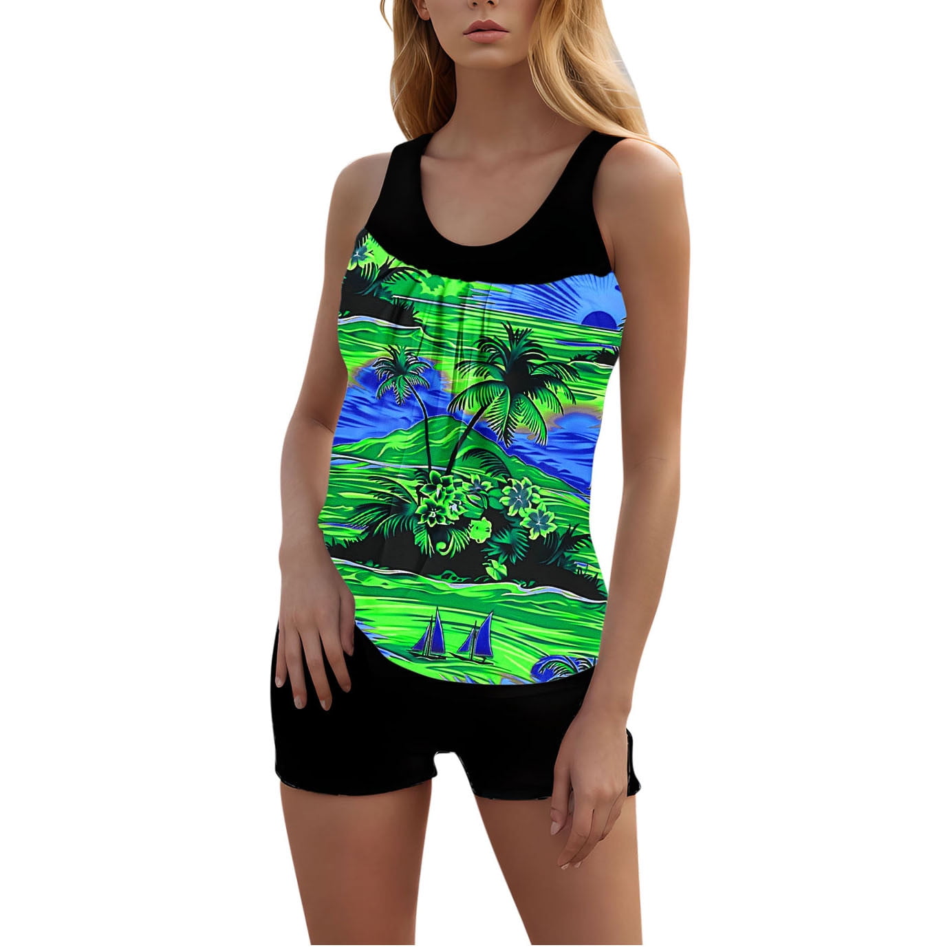 Smocked Bathing Suit Women One Piece Halter Swimsuit Womens Bikinis ...