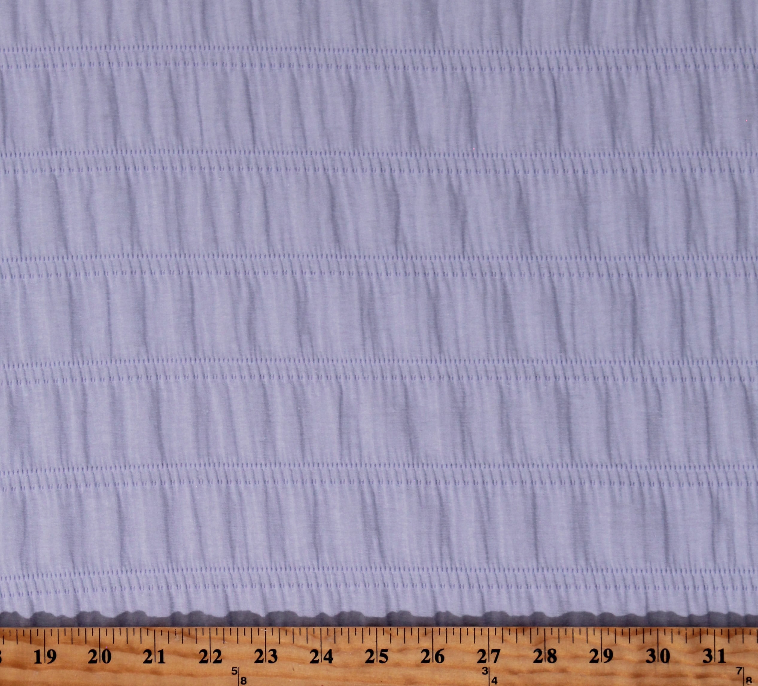 Smocked Shirred Jacquard Knit Periwinkle 54" Wide Cotton/Polyester ...