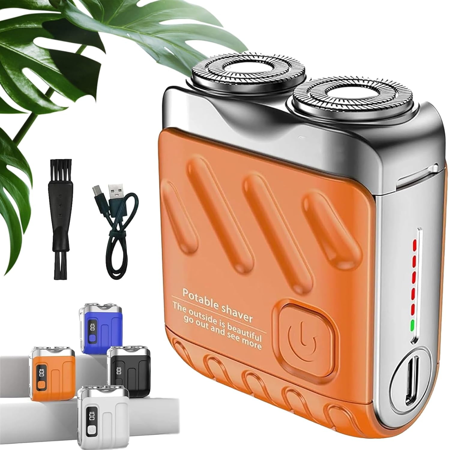 Smoderate Shaver, Smoderate Portable Rotary Dual Ring Electric Shaver ...