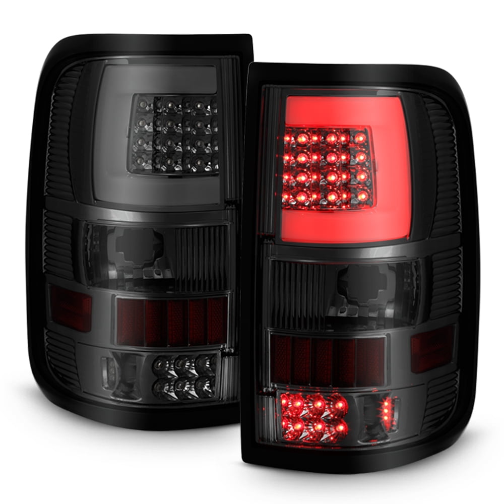 Smoke 2004-2008 Ford F150 LOBO LED Tube Style Tail Lights Brake Lamps ...