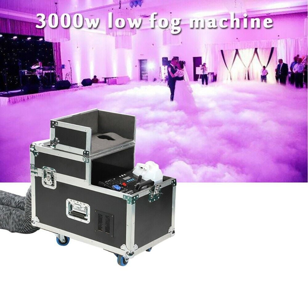 DMX512 3000W Low Fog Machine with Remote Control, Dry Ice Stage Effect ...