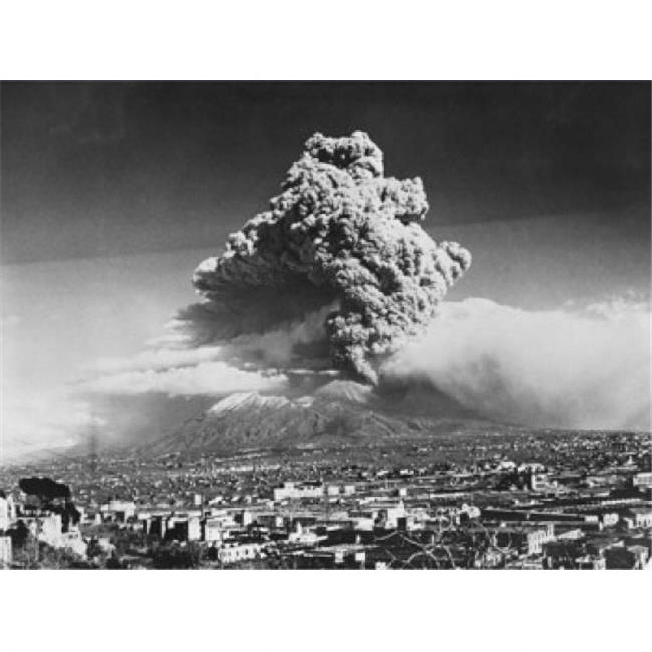 Smoke Erupting From a Volcano Mount Vesuvius Italy Poster Print - 18 x ...