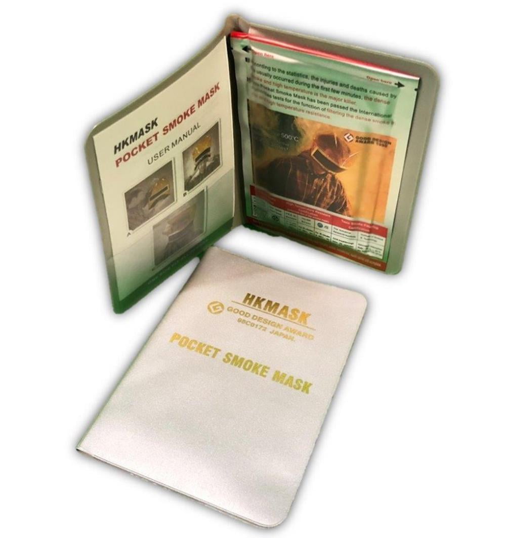Pocket-Sized Smoke Escape Hood - Heat Resistant with Carbon Filters ...
