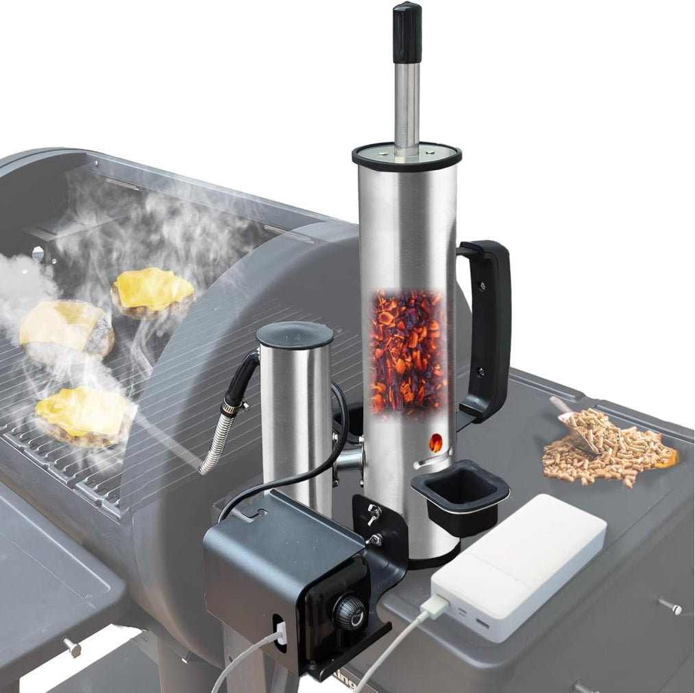 Smoke Generator,Upgraded Gas Grill to Smoker -Portable Electric BBQ ...