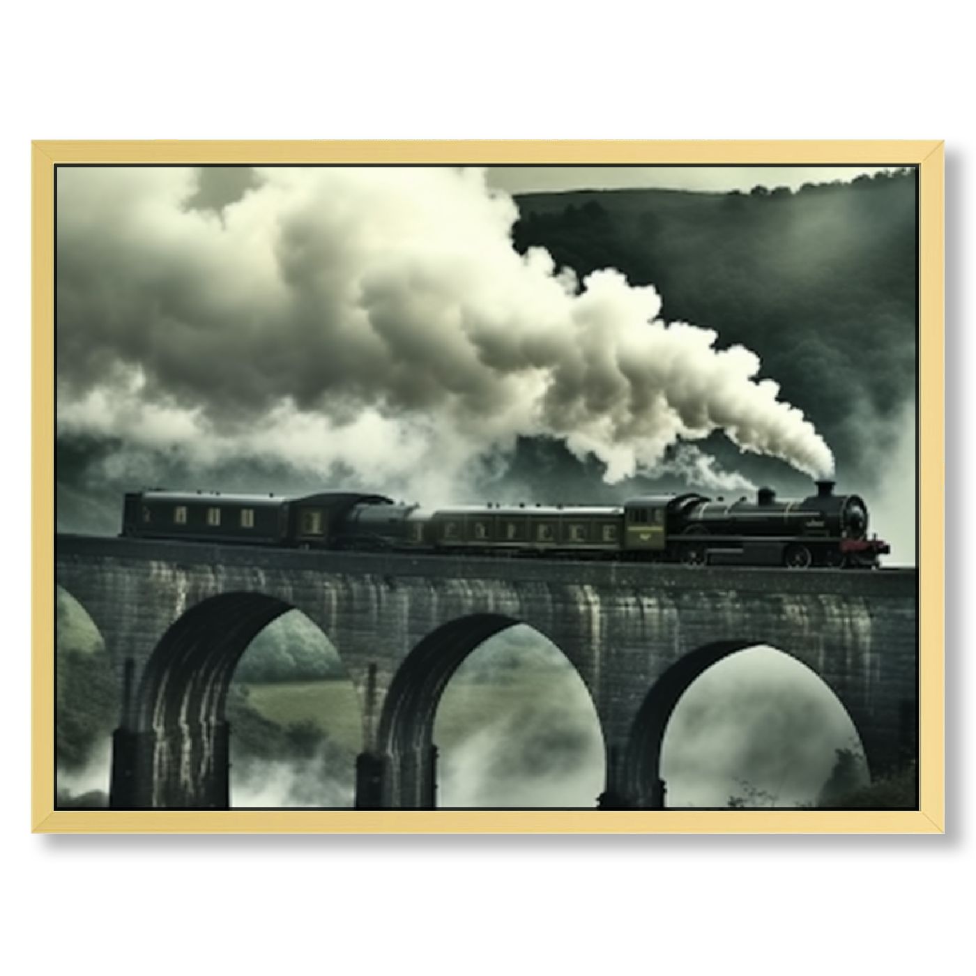 Smoke Glenfinnan Viaduct Home Wall Decor Bedroom Aesthetic Art Prints s ...