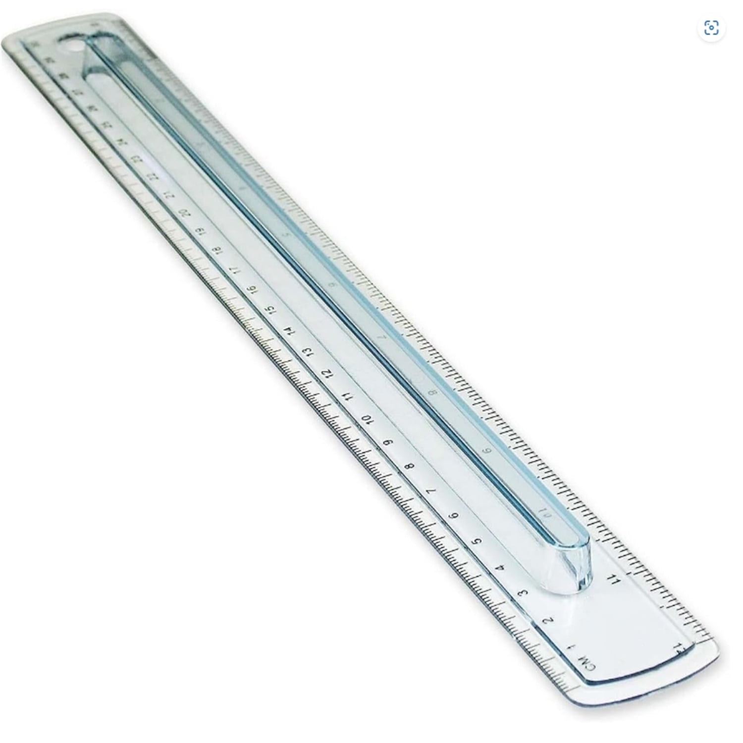 Smoke Gray Plastic Ruler with Finger Grip, 12 Inch - Walmart.com