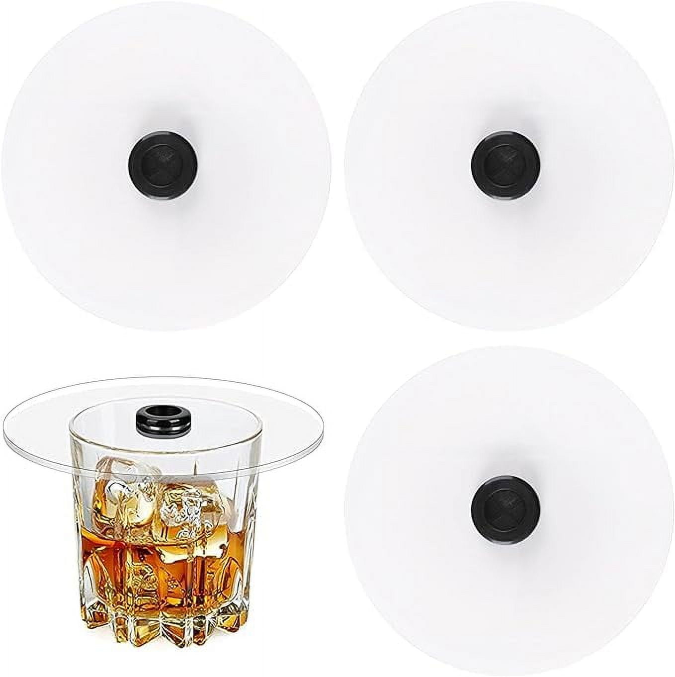 Smoke Infuser Lids 3 Pack of Cocktail Drinks Smoking Covers Portable ...