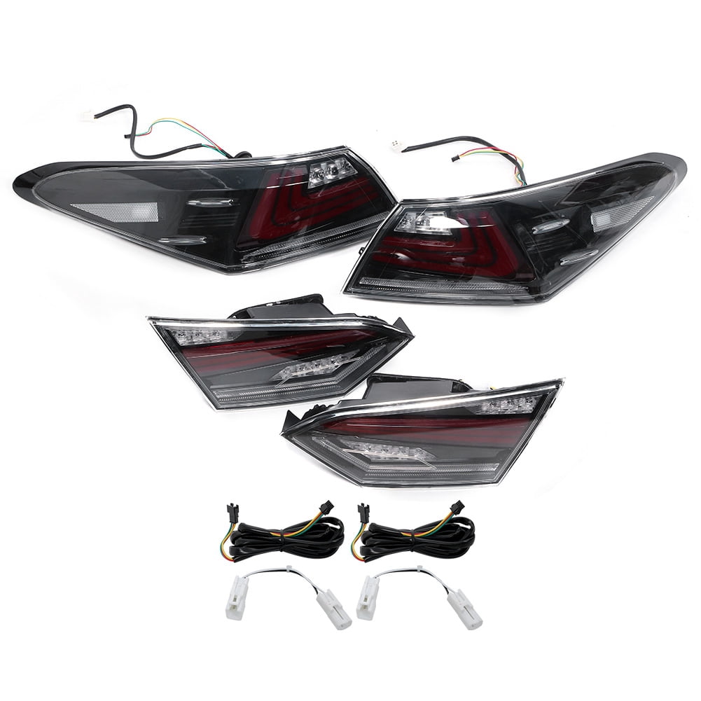 Smoke LED Taillights Assembly Brake Light Signal Lamp Car Refitting Fit ...