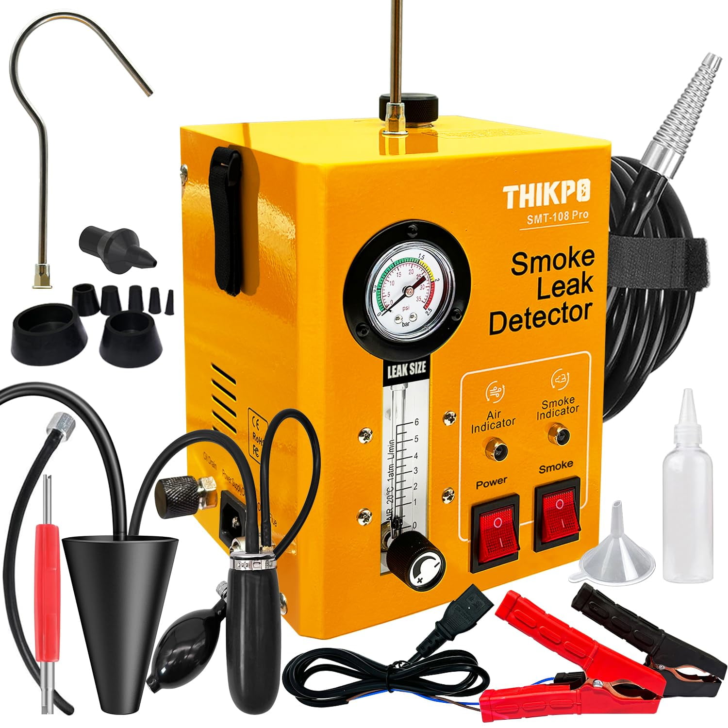 Smoke Machine Automotive with Built-in Air Compressor, Professional ...