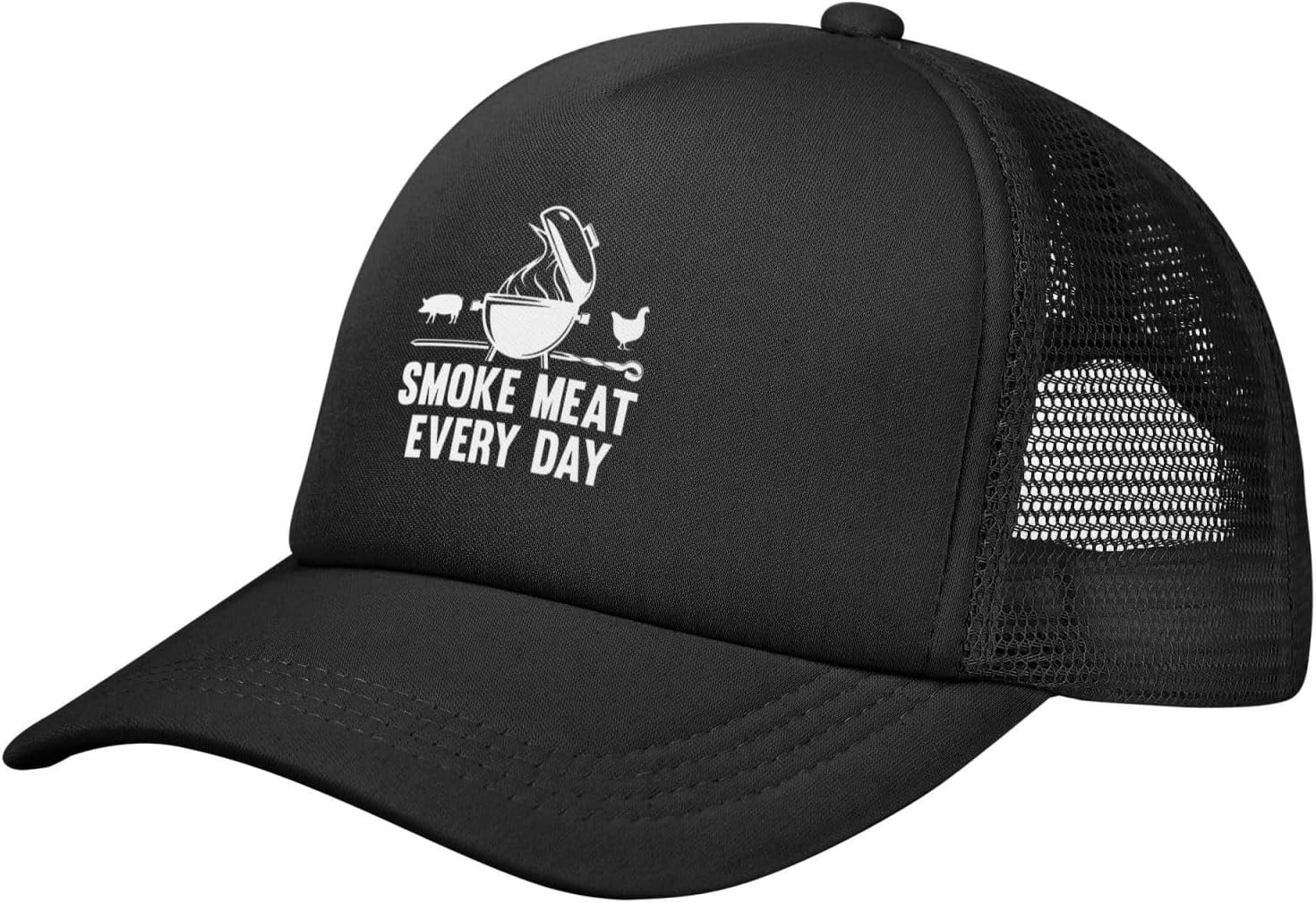 Smoke Meat Every Day Hat Casual Baseball Cap Adjustable Sports Dad ...