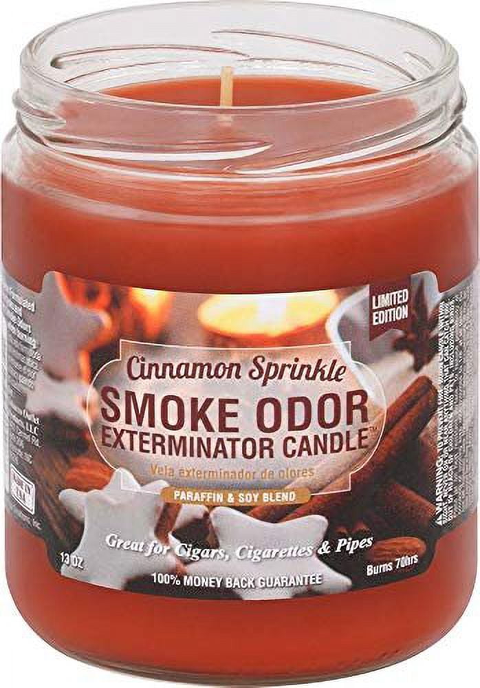 Smoke Odor Exterminator 13 oz Jar Candles Cinnamon Sprinkle, (2 ...