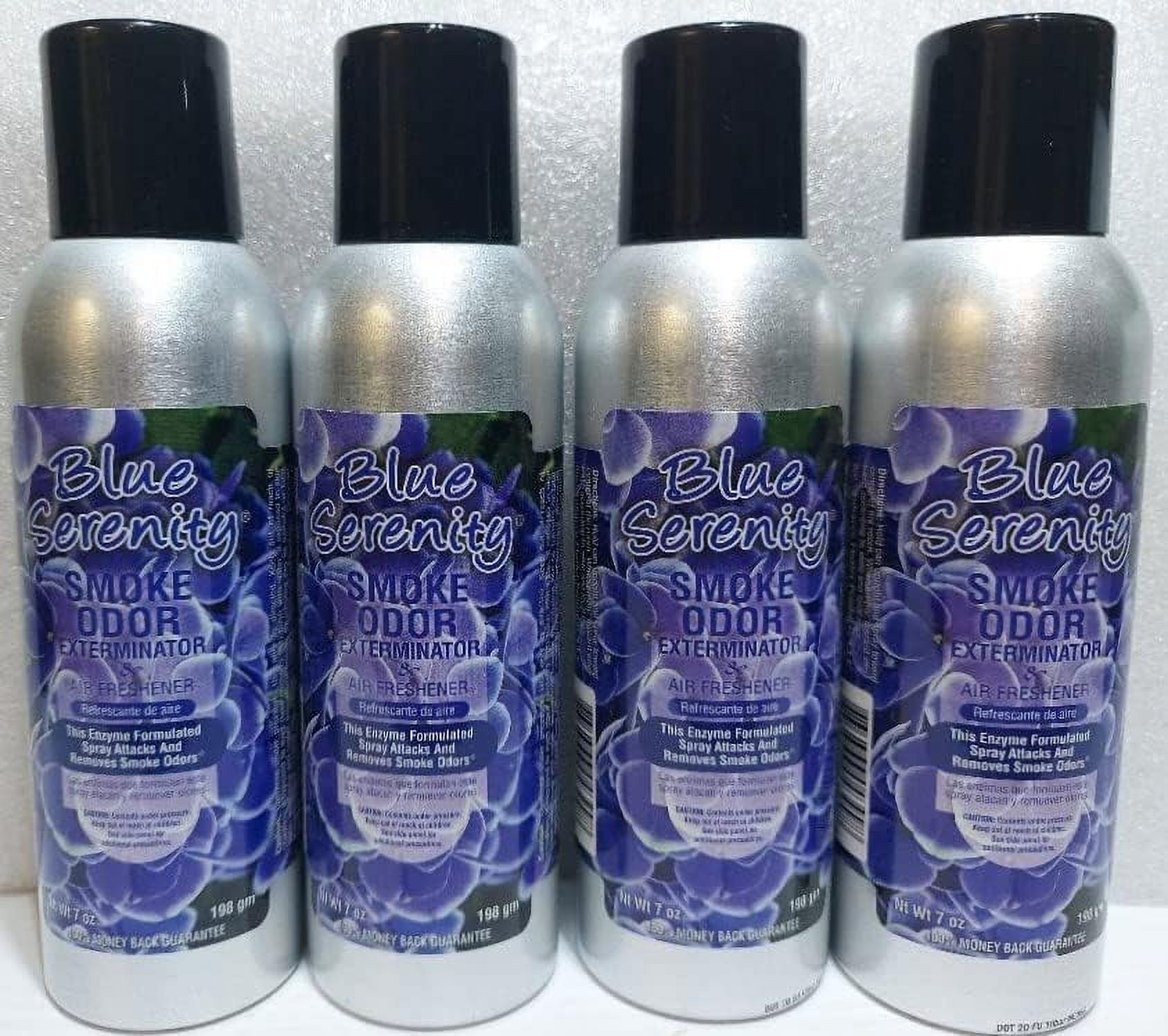 Smoke Odor Exterminator 7oz Large Spray Blue Serenity Spray (4 ...