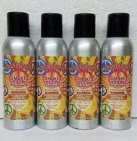 Smoke Odor Exterminator Sandalwood 7 oz Large Spray Set of Four Cans ...