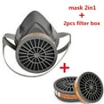 Smoke Protection Mask Set With Two Activated Carbon Filter Respirators ...