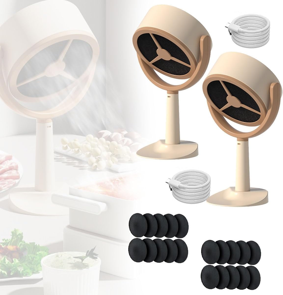 Smoke Purifier Fan, Smoke Purifier Portable Range Hood Fan, Portable ...