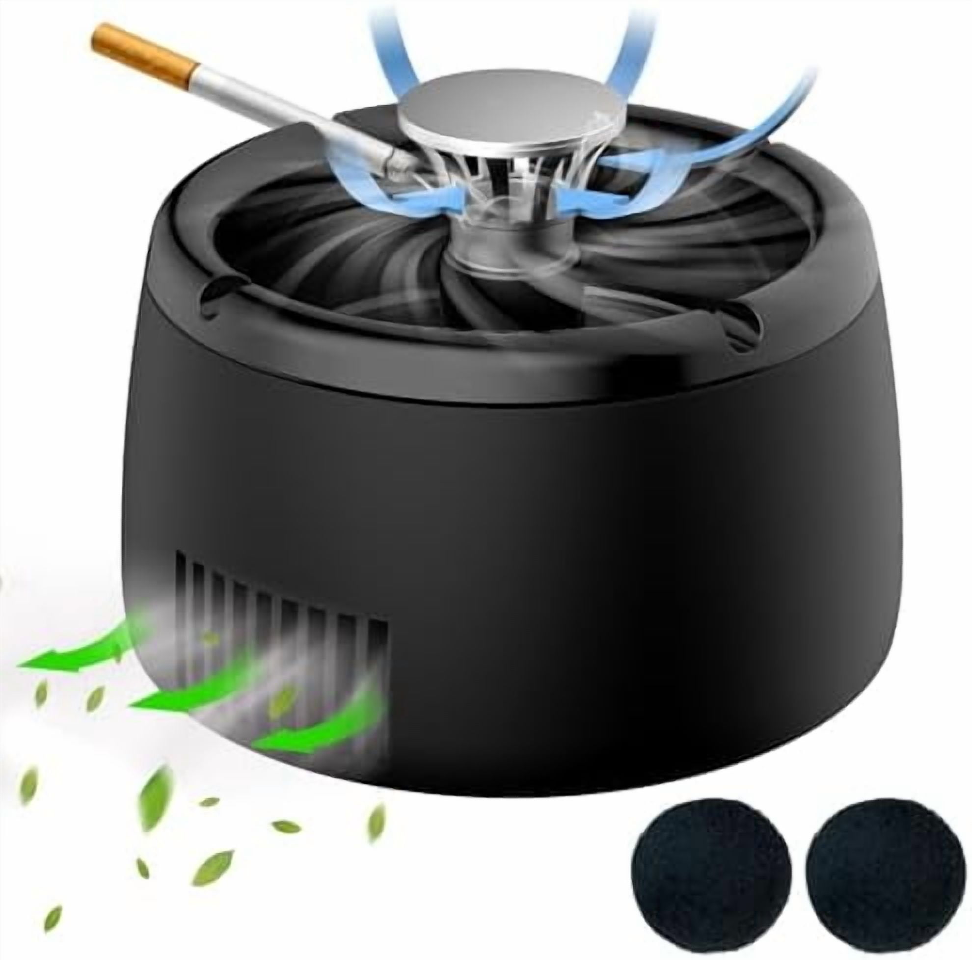 Smoke Removing Ashtray, Clean Air Smokeless Ashtray Indoor Rechargeable ...