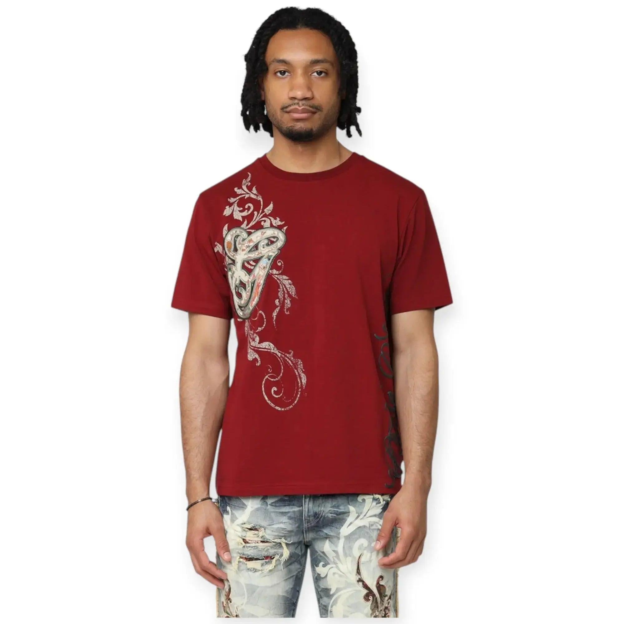 Smoke Rise Men Academy Tee (Burgundy Syrah) - Walmart.com
