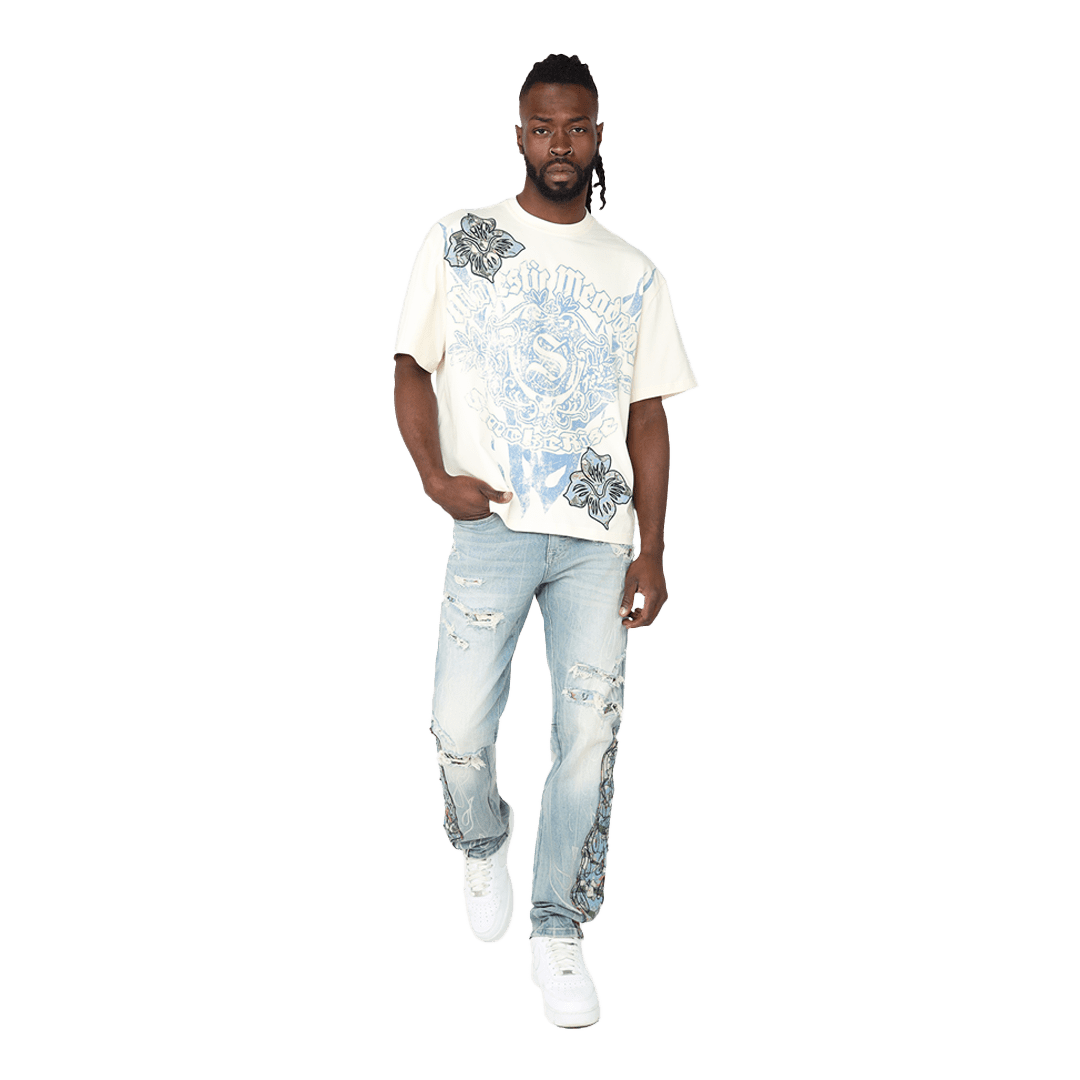 Smoke Rise Tapestry Flame Fashion Jeans Mens Style : Jp25114 - Walmart.com