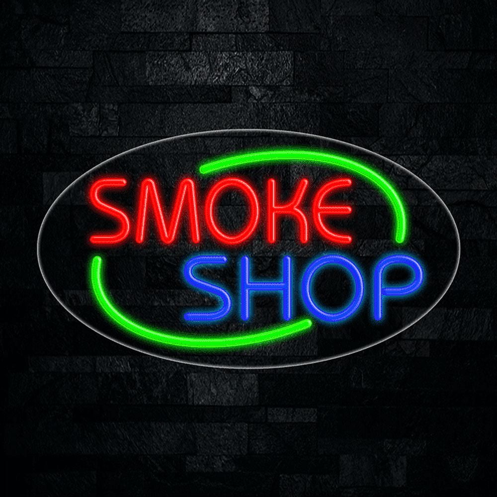 Smoke Shop LED Neon Sign 28"L x 16"H #34645 - Walmart.com