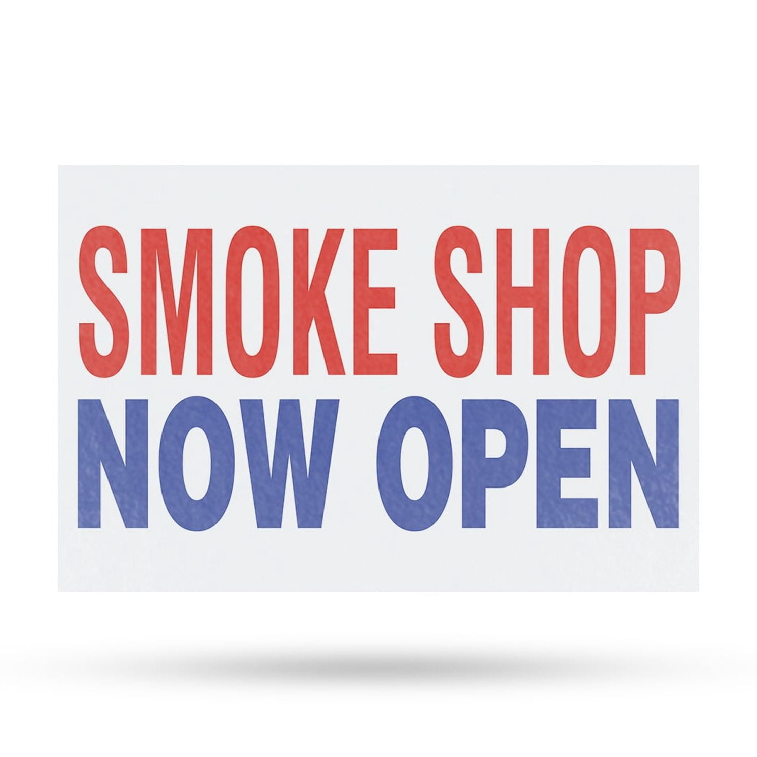 Smoke Shop Now Open Vinyl Decal 18 Inch x 24 Inch Weatherproof Heavy ...
