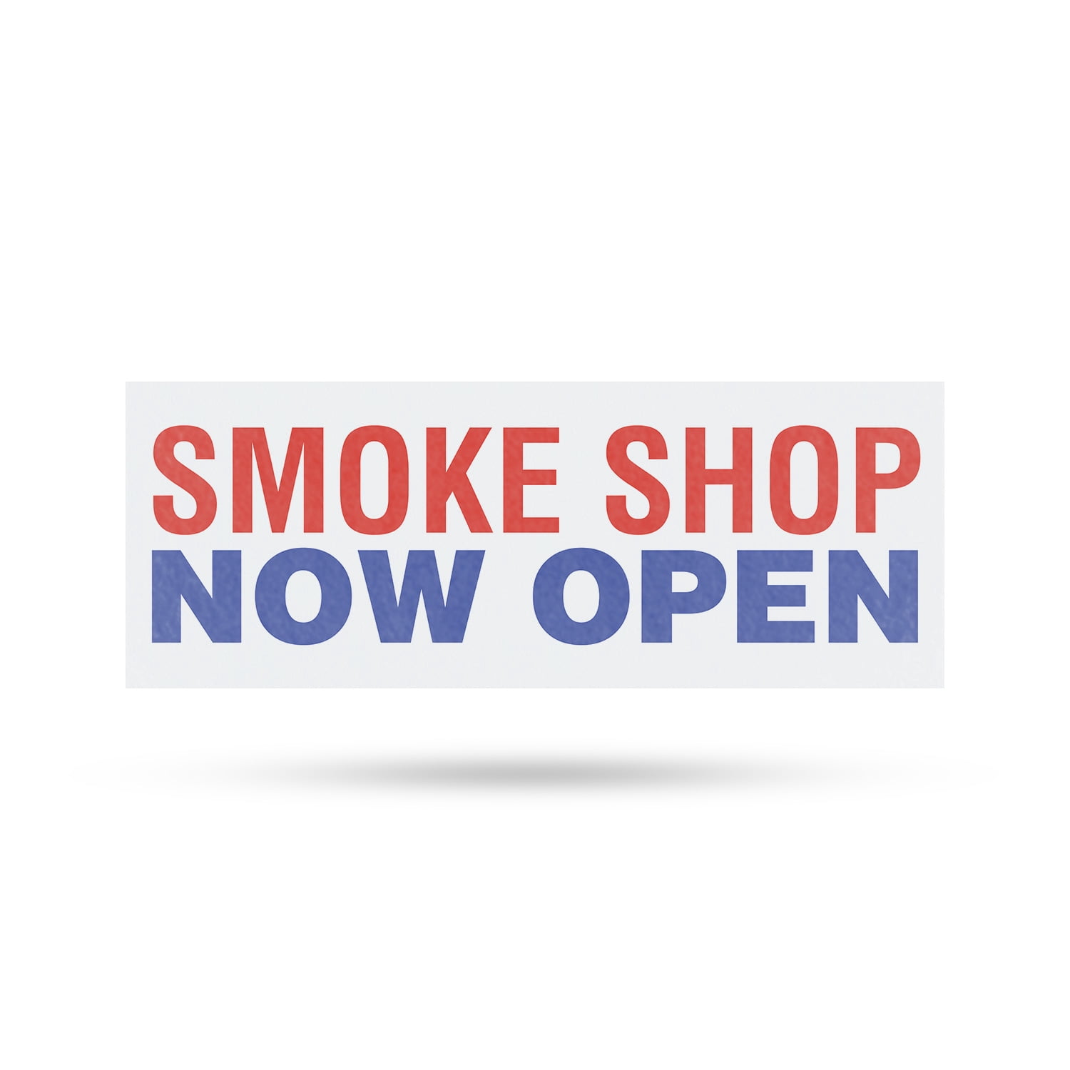Smoke Shop Now Open Vinyl Decal 36 Inch x 14 Inch Weatherproof Heavy ...
