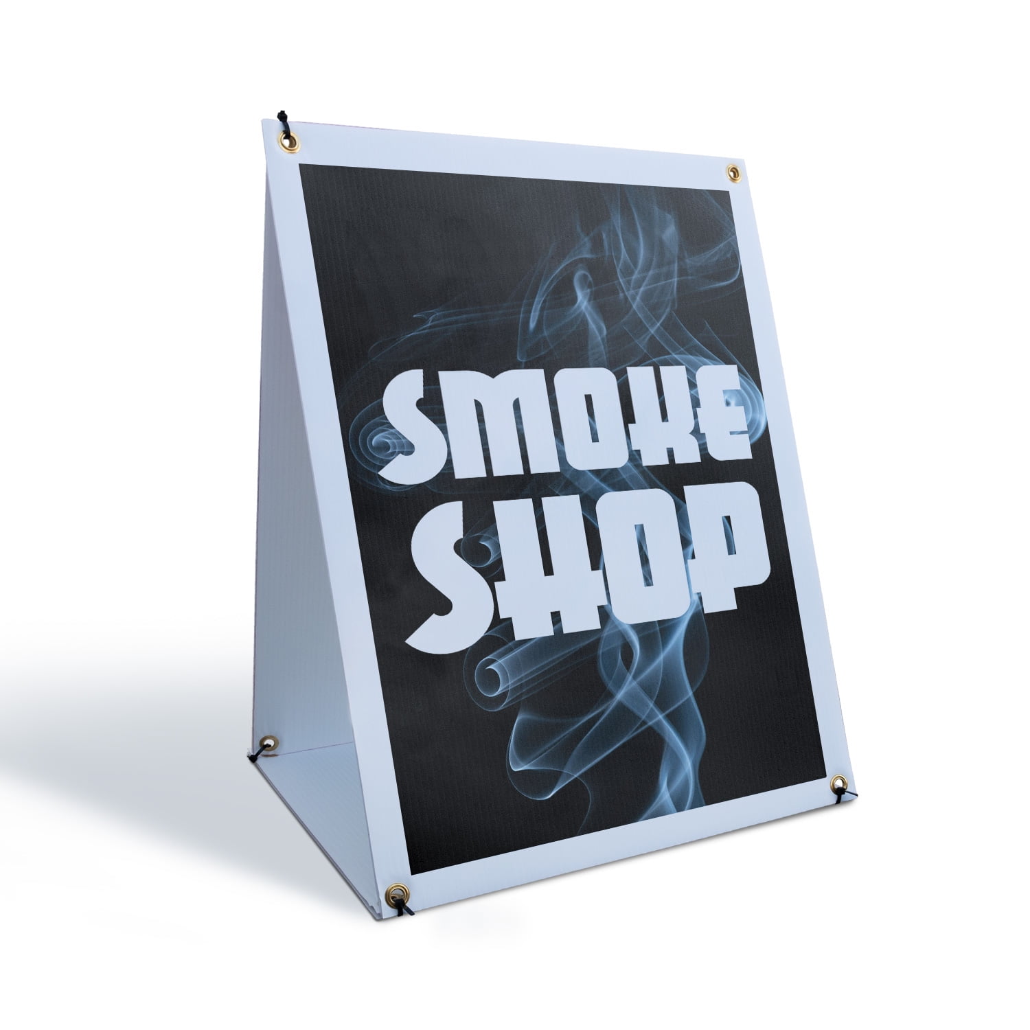 Smoke Shop Sidewalk Sign 18 Inch x 24 Inch A-Frame Images On Both Sides ...