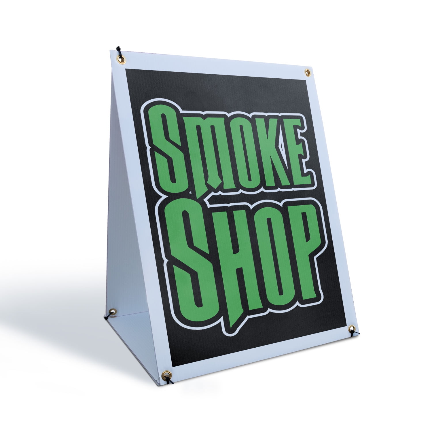 Smoke Shop Sidewalk Sign 24 Inch x 36 Inch A-Frame Images On Both Sides ...