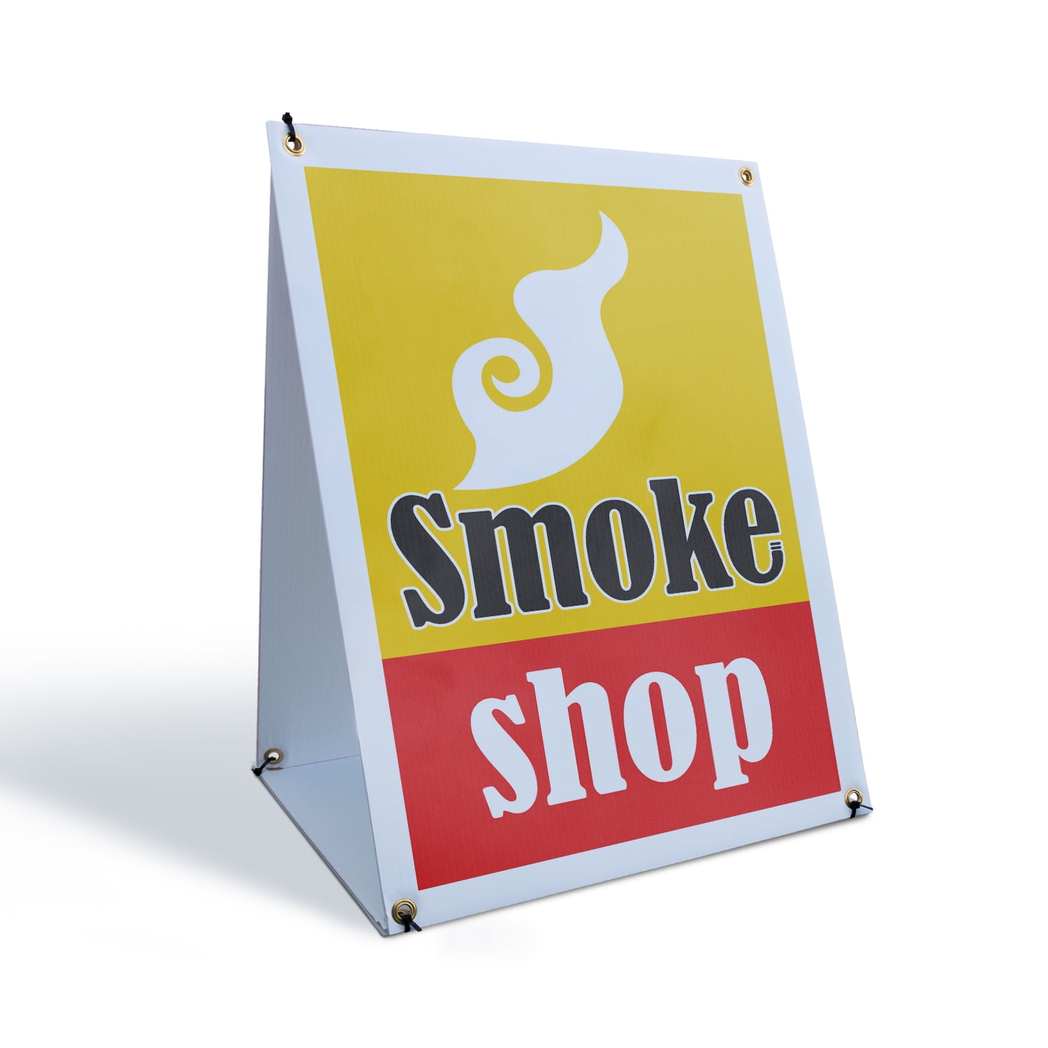 Smoke Shop Sidewalk Sign 24 Inch x 36 Inch A-Frame Images On Both Sides ...