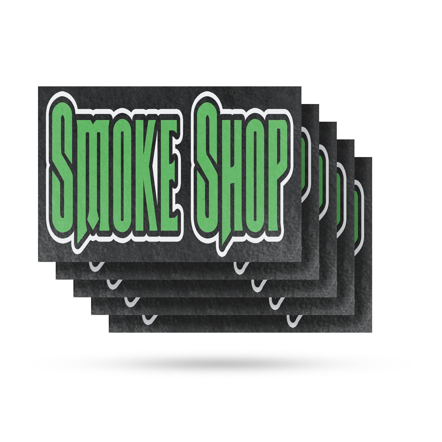 Smoke Shop Vinyl Decal 5 Pack of 18 Inch x 24 Inch Weatherproof Heavy ...