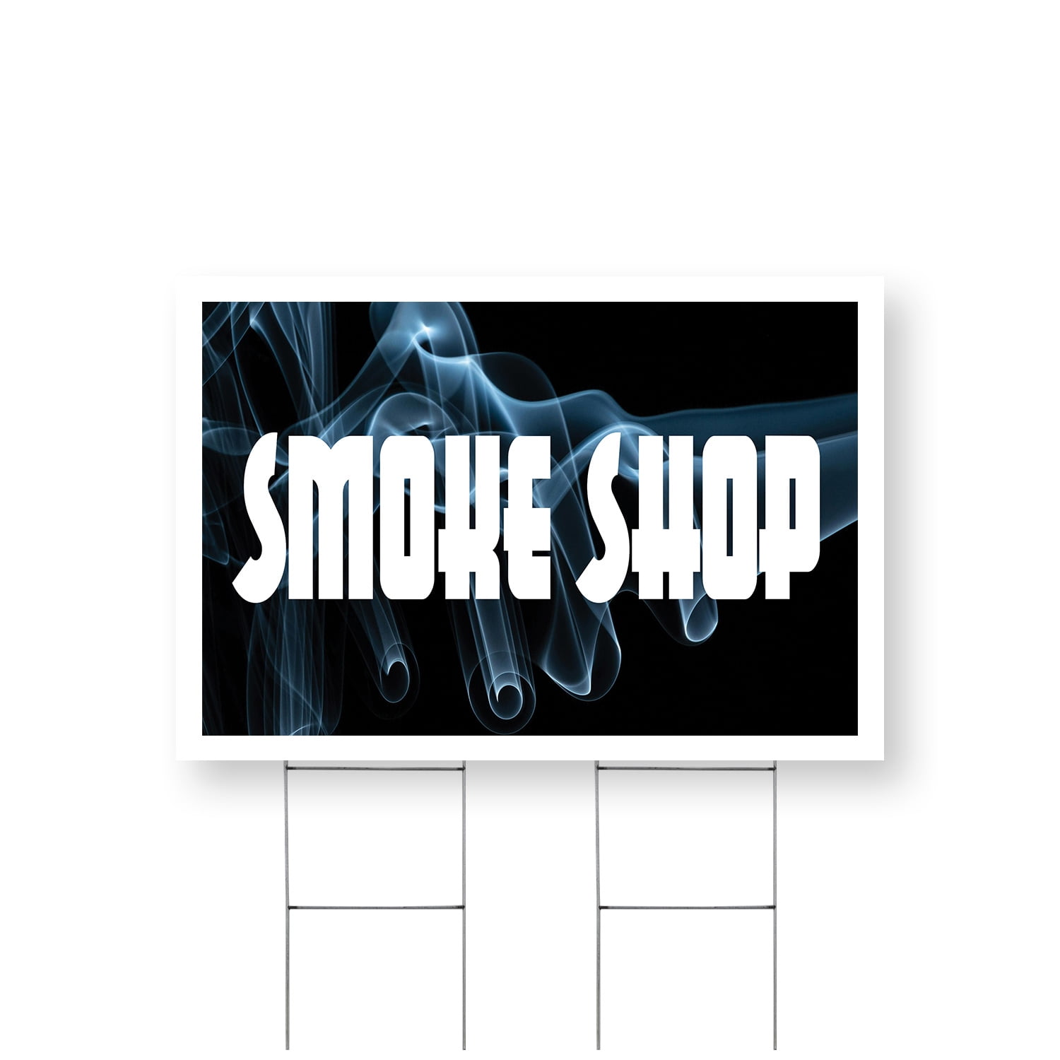 Smoke Shop Yard Sign 24 Inch x 36 Inch Single Sided Weatherproof Heavy ...