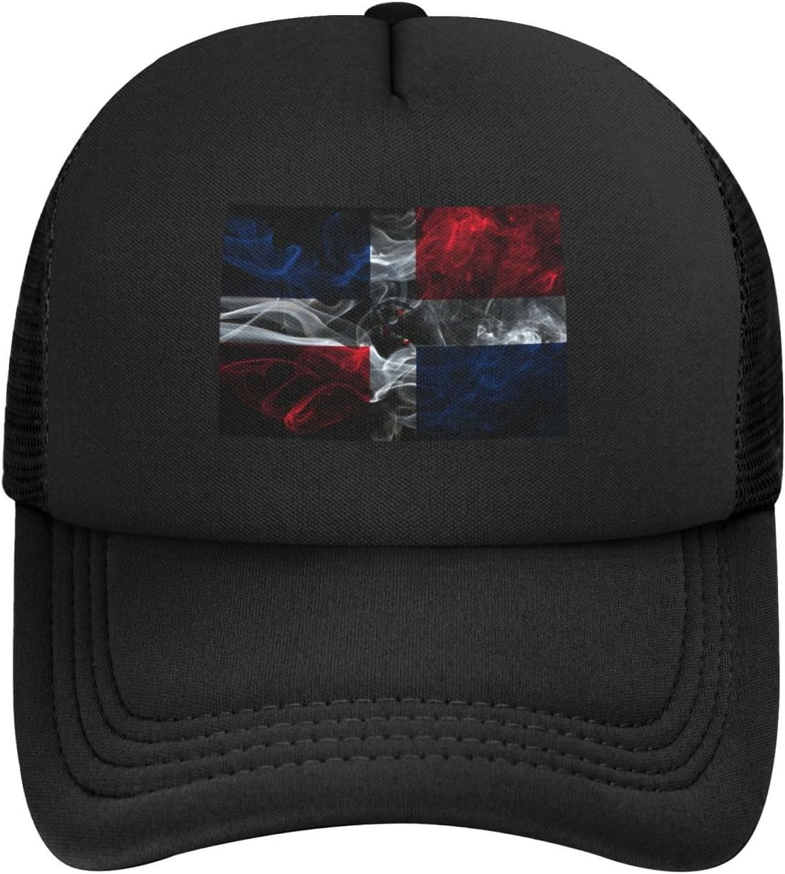 Smoke Style Flag of The Dominican Republic Baseball Cap for Men Women ...