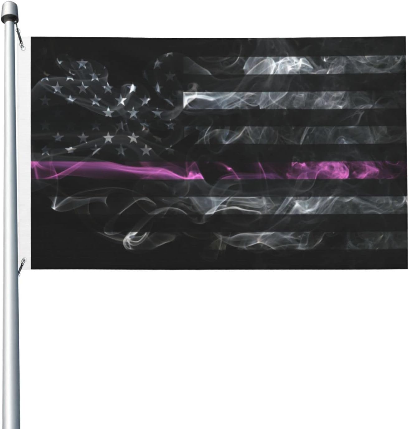 Smoke Style United States Thin Pink Line Flag Double Sided Durable ...