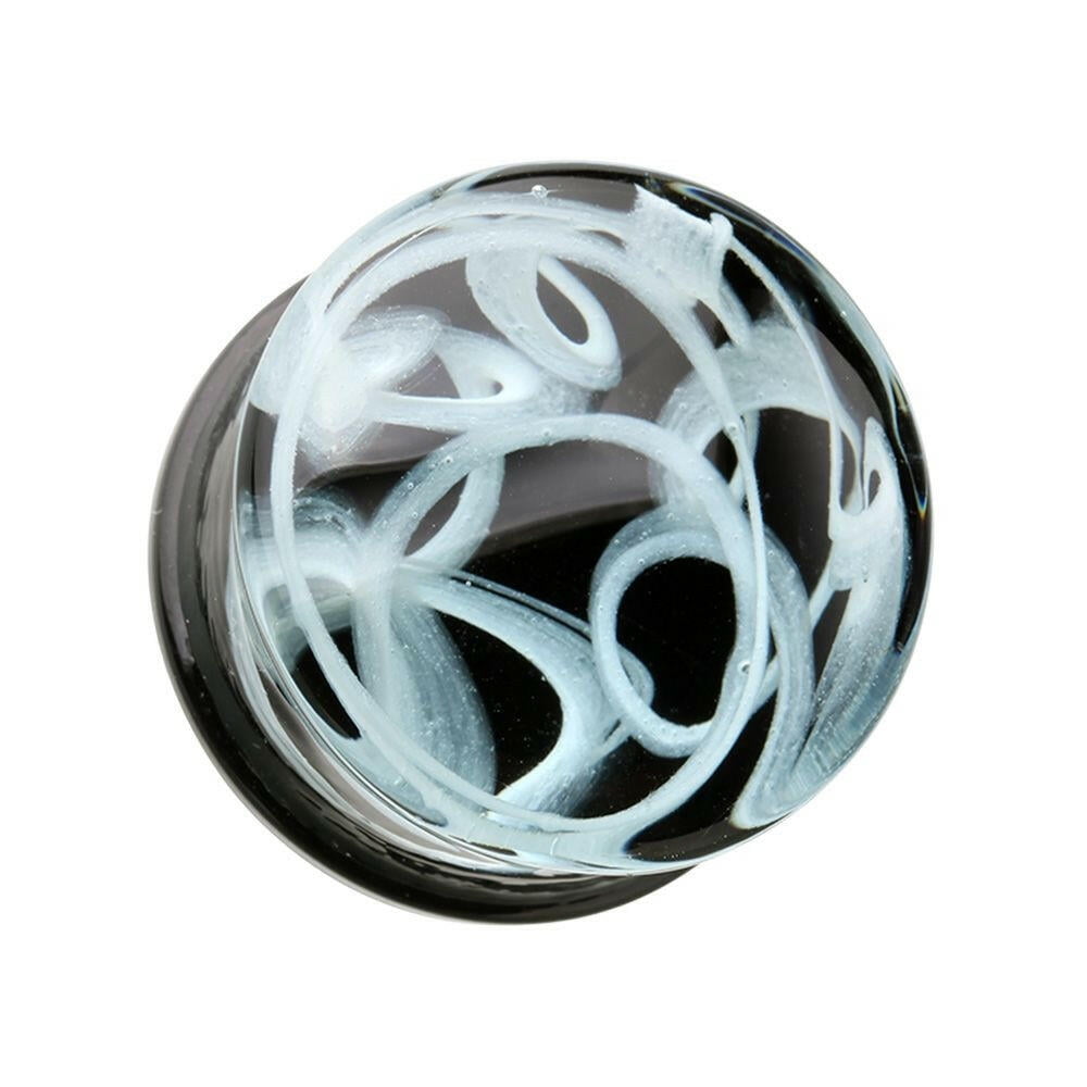 Smoke Swirl Glass Double Flared Plug - Walmart.com
