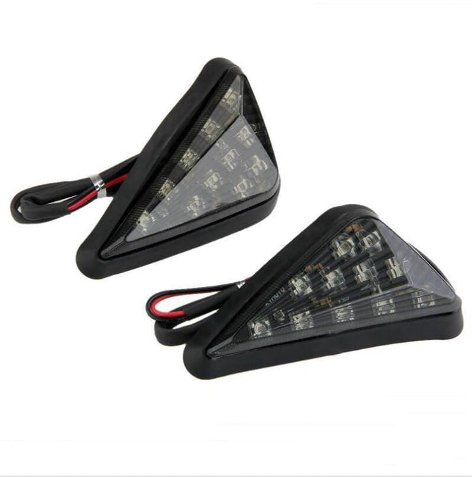 Smoke Triangle Flush Mount LED Turn Signals Blinker - Walmart.com