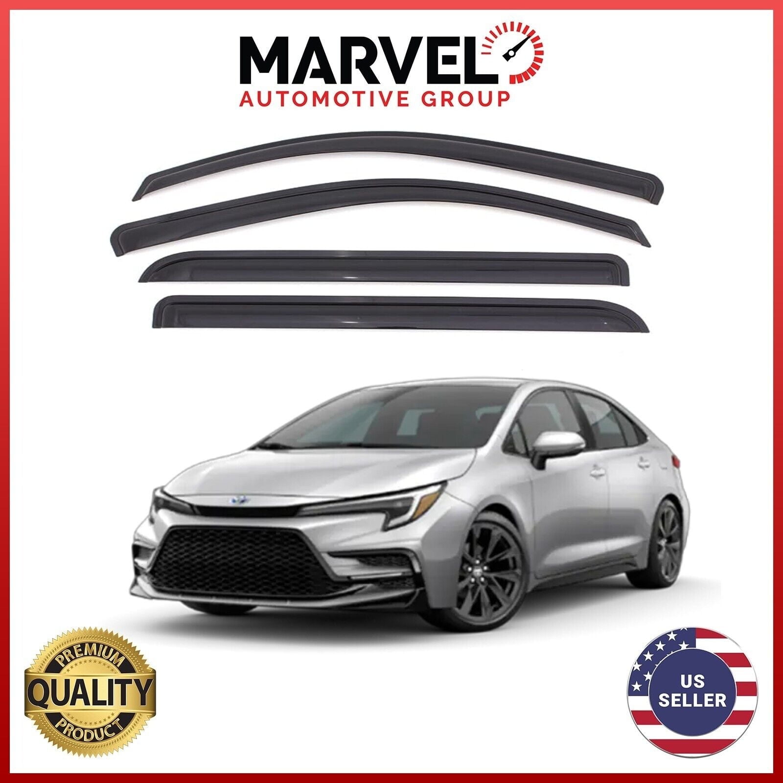 Marvel Automotive Group Corolla Hood Shields with Aerodynamic for ...