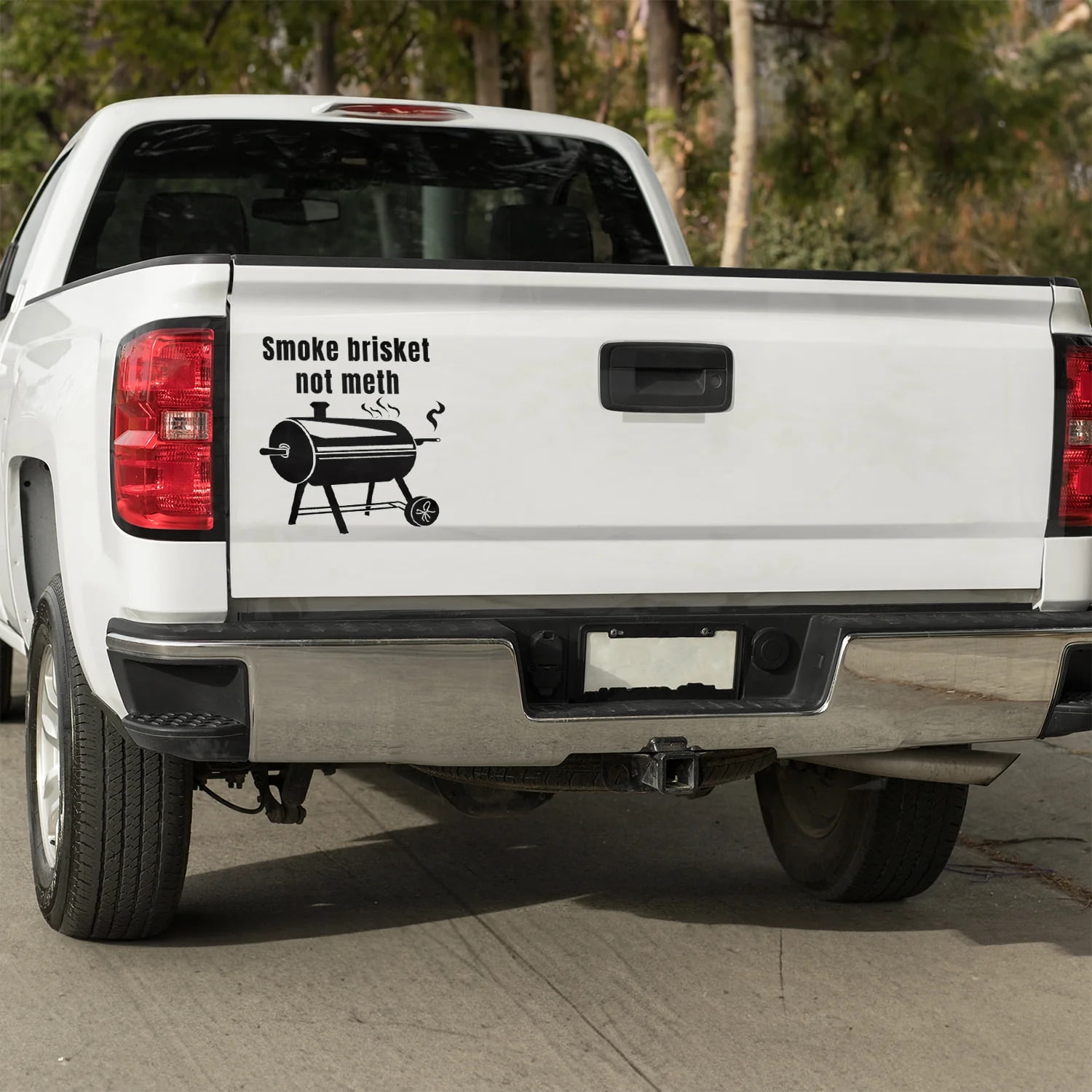 Smoke brisket not meth - Vinyl decal - Walmart.com