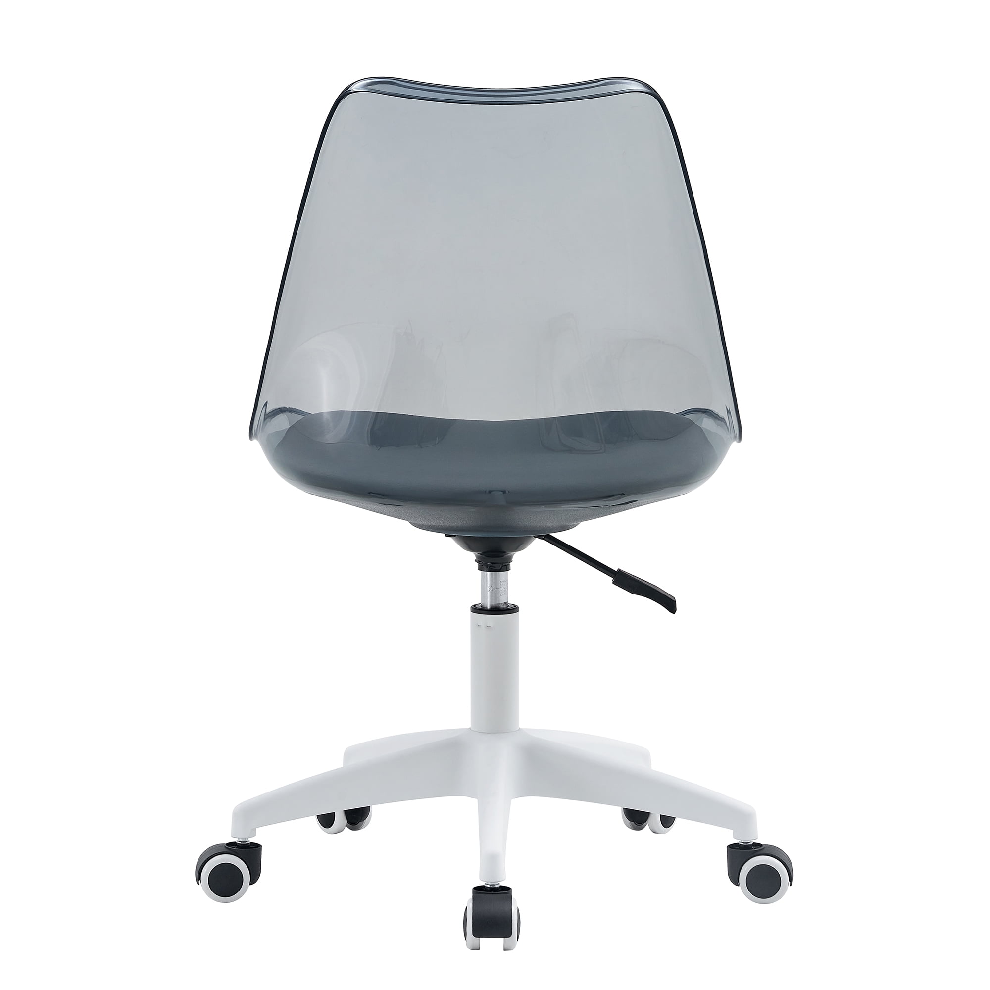 Smoke gray modern home office desk and chair, adjustable 360 ° rotating ...