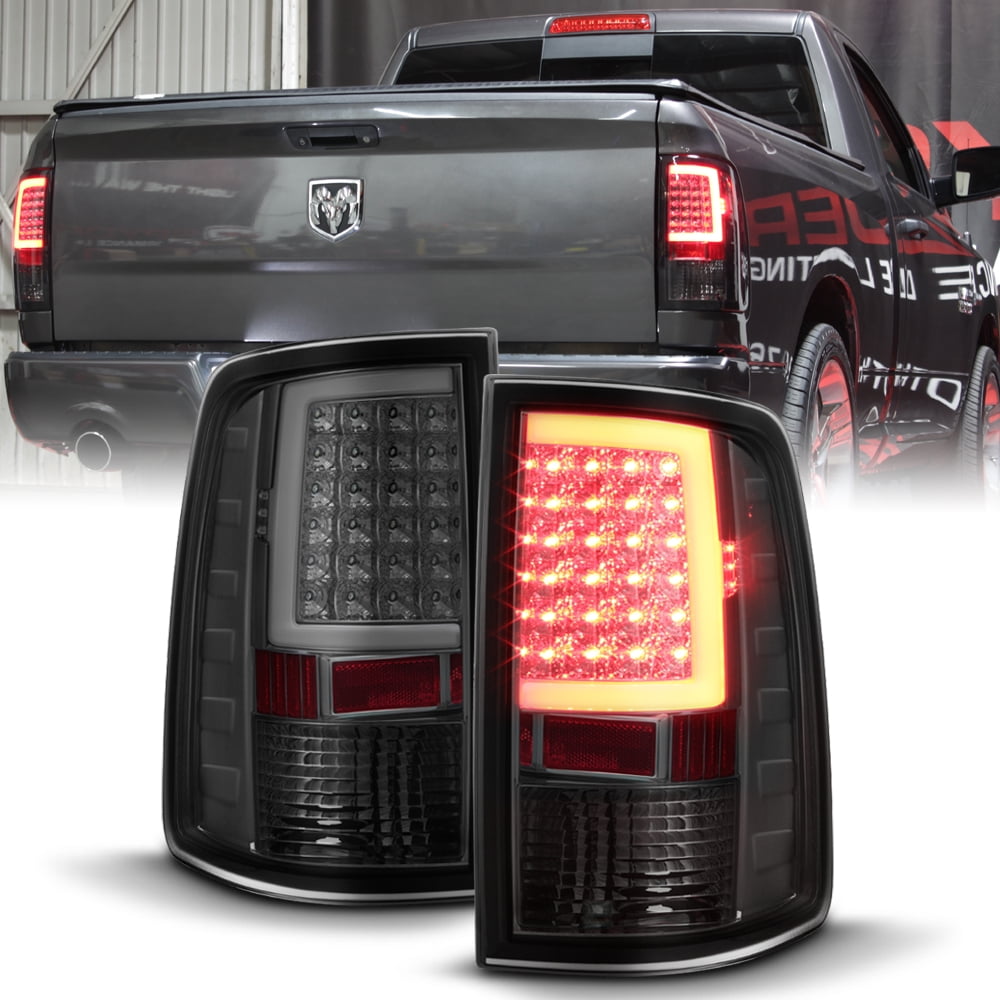 Smoked 2009-2018 Dodge Ram 1500 10-18 2500 3500 LED Tube Tail Lights ...