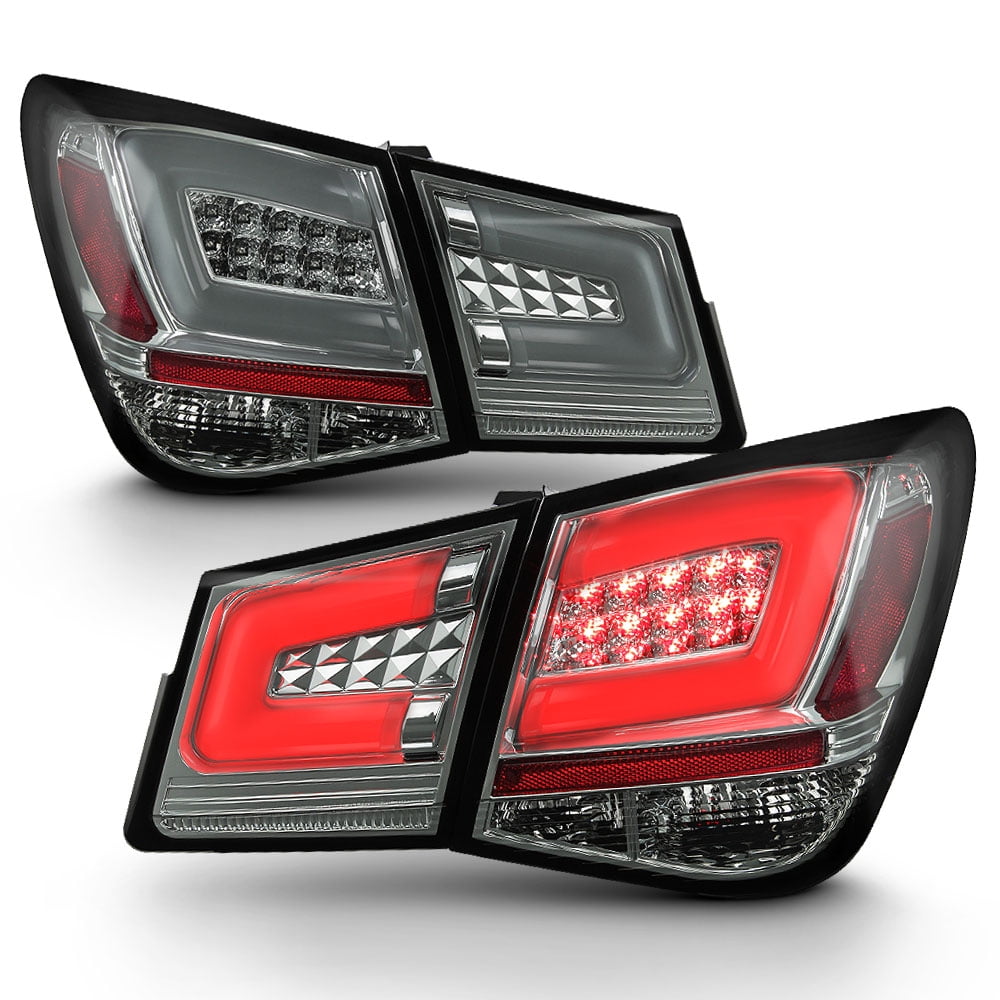 Smoked 2012 2013 2014 2015 2016 Chevy Cruze LED Tail Lights Brake Lamps ...