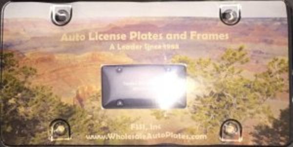 Smoked Acrylic License Plate Shield with Caps - Walmart.com