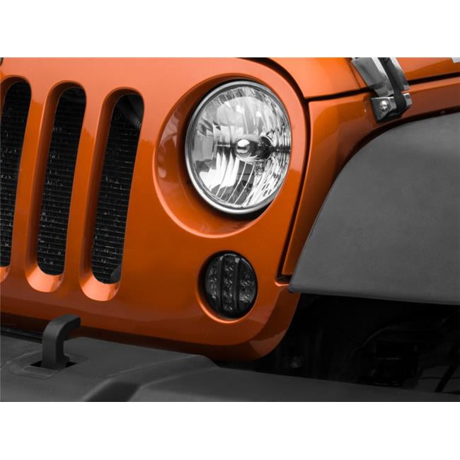 Smoked Axial Series LED Front Turn Signals for 07-18 Jeep Wrangler JK ...