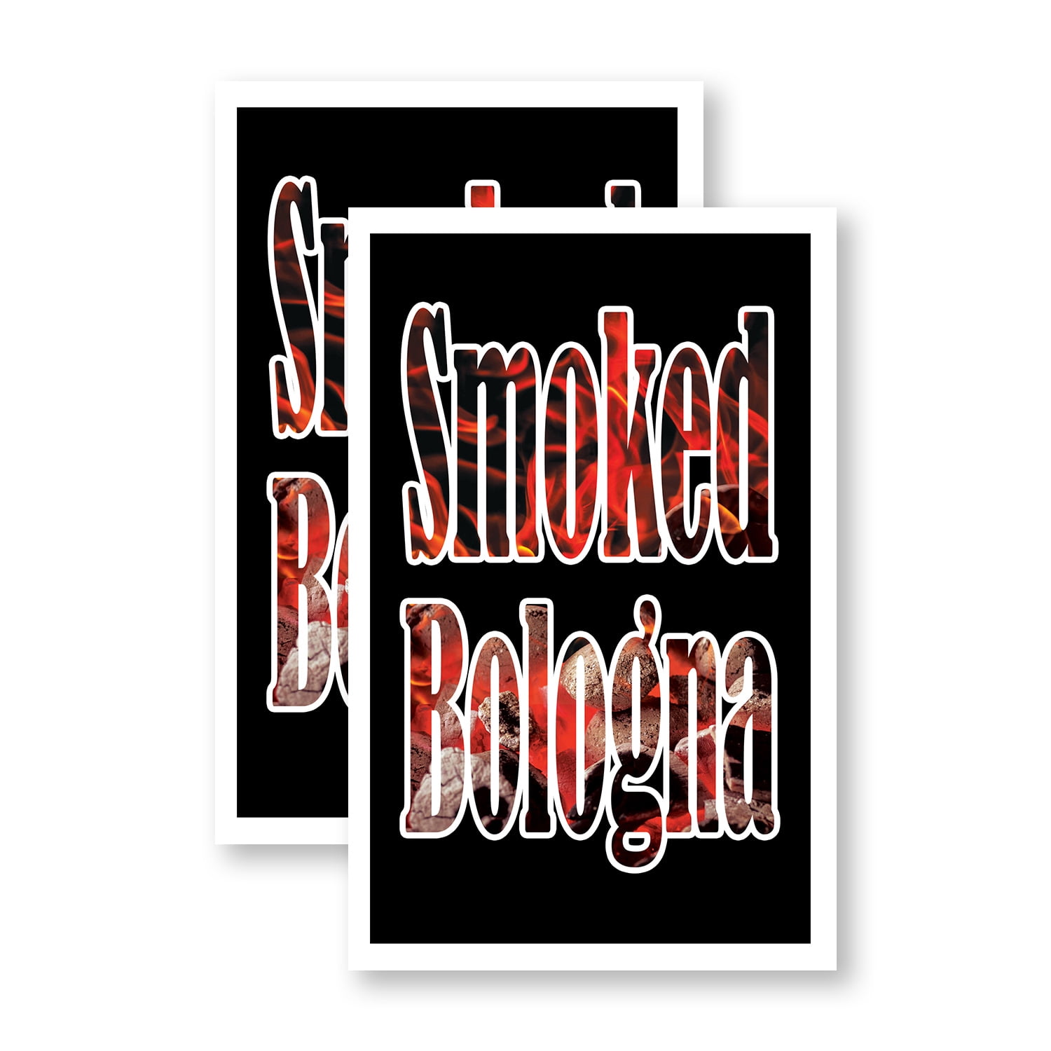 Smoked Bologna (2-Pack) 24 Inch x 36 Inch Vinyl Decals | Sign Insert Peel & Stick Decals ...