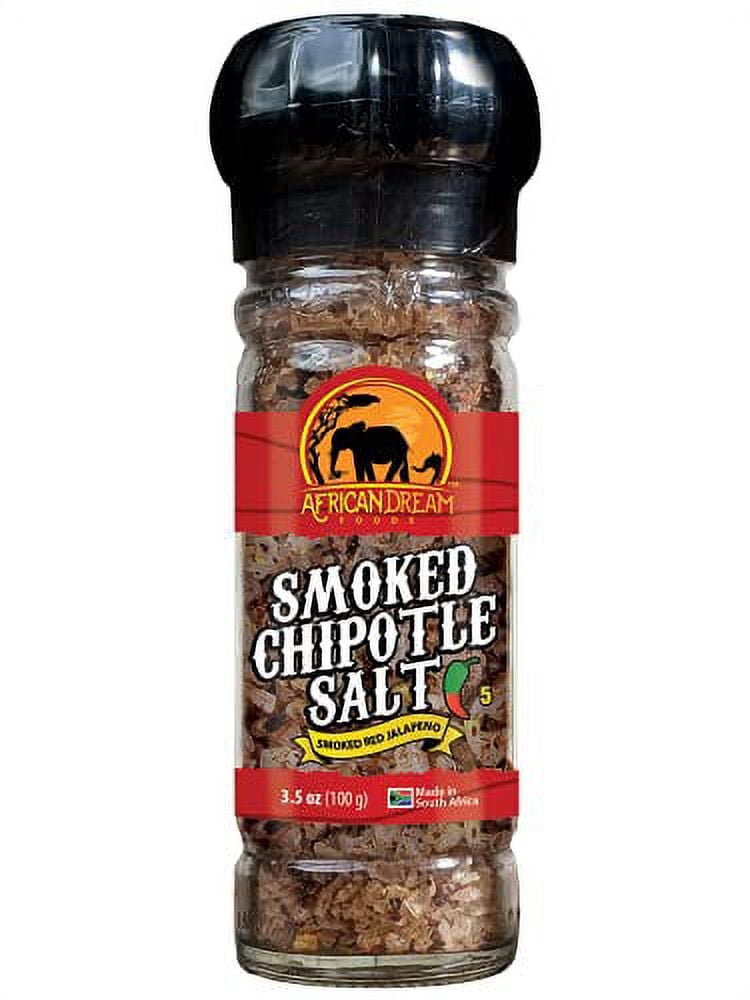 Smoked Chipotle Spicy Salt with Reusable Grinder by African Dream Foods ...