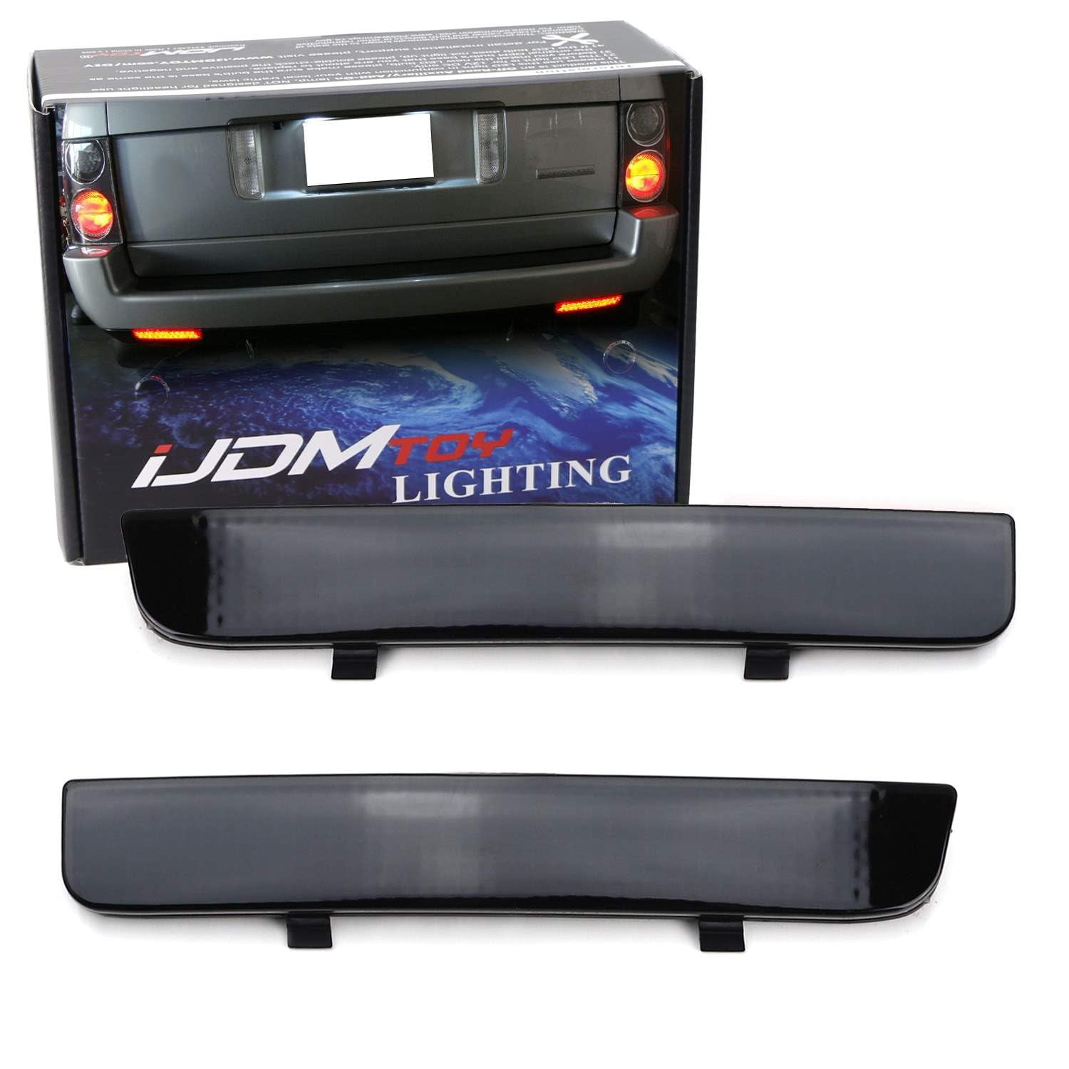 Smoked Lens 24-SMD LED Bumper Reflector Lights For 03-12 Land Rover ...
